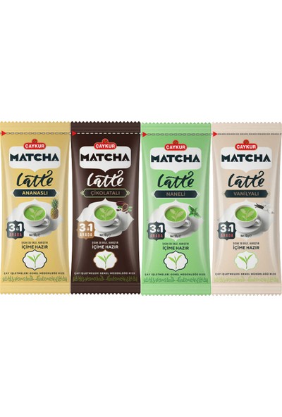 Çaykur Matcha 3'u 1 Arada (Ananaslı,naneli,çikolatalı,vanilyalı )Karışık Detoks Çayı . Çaykur Matcha 3'u 1 Arada (Ananaslı,naneli,çikolatalı,vanilyalı )Karışık Detoks Çayı .