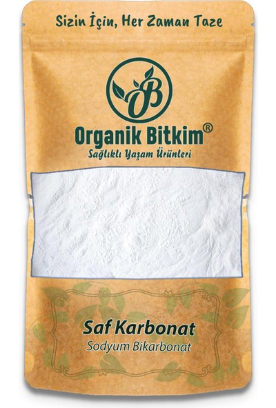 Organik Bitkim Saf Karbonat (Sodyum Bikarbonat) 1000 gr Organik Bitkim Saf Karbonat (Sodyum Bikarbonat) 1000 gr