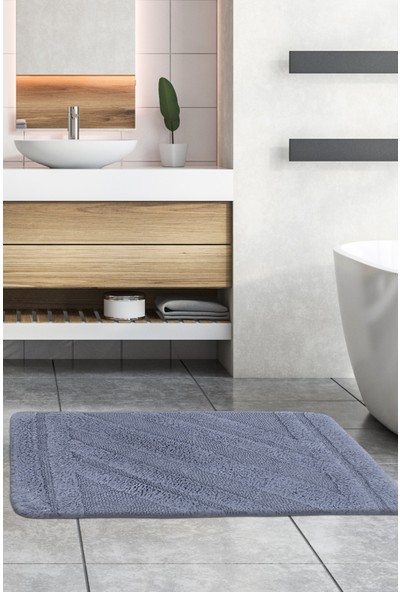 Iva Home Collections Bonnie Tufting Pamuklu Gri Banyo Halısı ( 70 x 120 ) Iva Home Collections Bonnie Tufting Pamuklu Gri Banyo Halısı ( 70 x 120 )