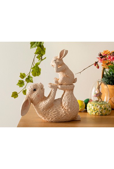 English Home Bunny Family Biblo 22.5X9.6X25.7 cm Kahve English Home Bunny Family Biblo 22.5X9.6X25.7 cm Kahve