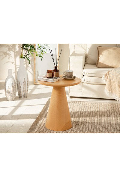 English Home Classy Yan Sehpa 45X45X50 cm Açık Kahve English Home Classy Yan Sehpa 45X45X50 cm Açık Kahve