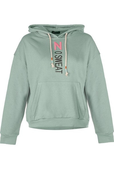 Loya Çağla Yeşili No Sweat Baskılı Sweatshirt Loya Çağla Yeşili No Sweat Baskılı Sweatshirt