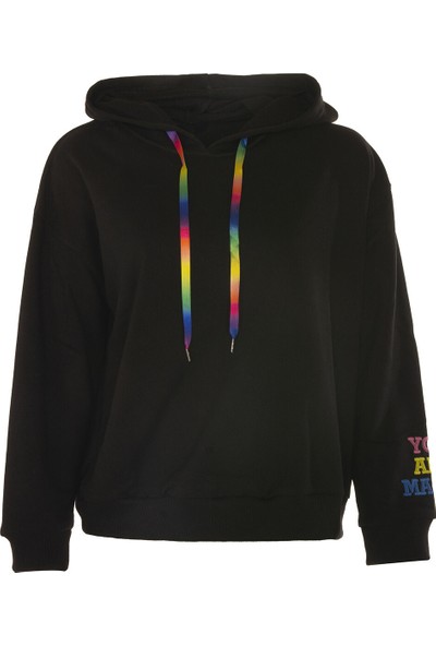 Loya Siyah You Are Magic Baskılı Sweatshirt Loya Siyah You Are Magic Baskılı Sweatshirt