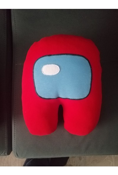 Oyuncakların Efendisi Among Us Middle Peluş Oyuncak Kırmızı 40 cm Among Us Oyuncak Peluş