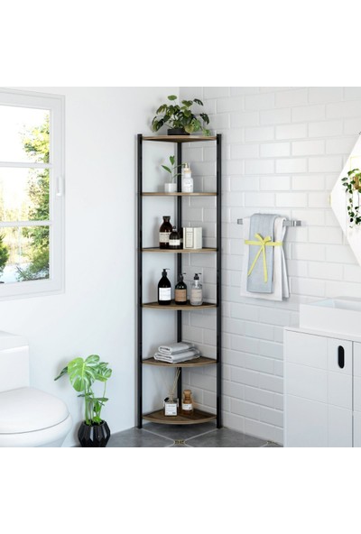 Doffo Ros Metal Doğal Kitaplık Masif Ahşap Köşe Rafı Doffo Ros Metal Doğal Kitaplık Masif Ahşap Köşe Rafı