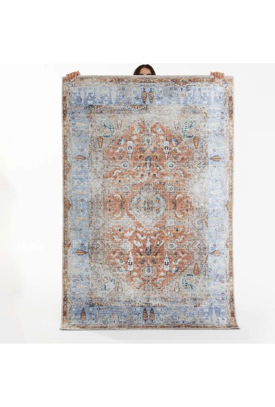 Kaşmir Halı Dekoratif Art Retro Hazan 120X180 cm