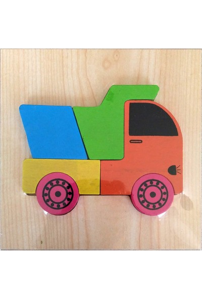 Kamyon Puzzle Renkli Ahşap Yapboz Sevimli Taşıtlar Koordinasyon Geliştirici Standlı Kamyon Puzzle Renkli Ahşap Yapboz Sevimli Taşıtlar Koordinasyon Geliştirici Standlı