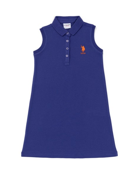 U.S. Polo Assn. Kız Çocuk Royal Blue Örme Elbise 50252203-VR212 U.S. Polo Assn. Kız Çocuk Royal Blue Örme Elbise 50252203-VR212