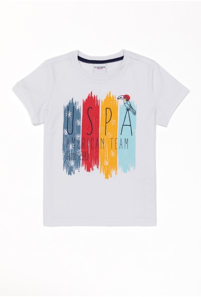 U.S. Polo Assn. Erkek Çocuk Beyaz T Shirt 50252226-VR013