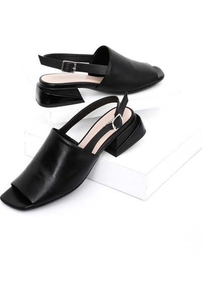 Gönderi(R) Gön Platinum Hakiki Deri Topuklu Kadın Sandalet 21741