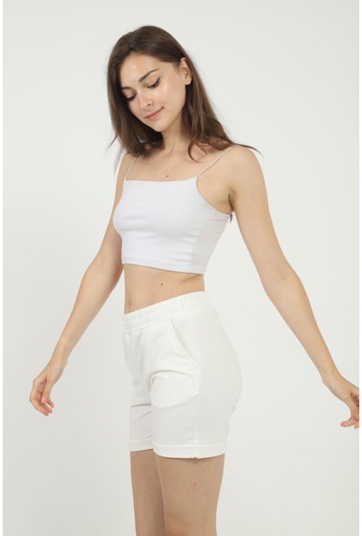 Ozy Fashion Belden Lastikli Yazlık Şort Ozy Fashion Belden Lastikli Yazlık Şort