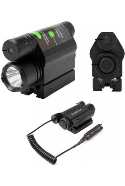 Accurate Marka Lazerli Fener Yeşil