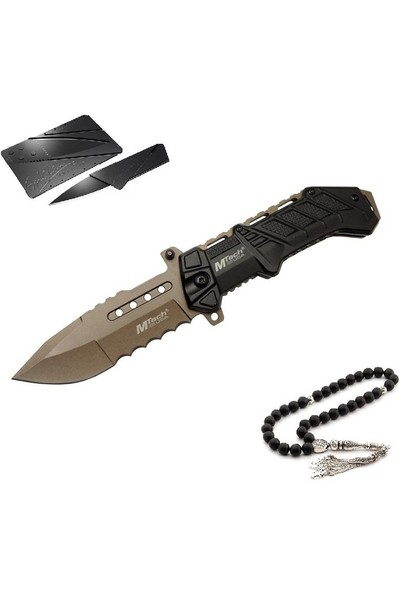 Mtech Marka 22 cm Çakı Metal Çakmak ve Tesbih ile