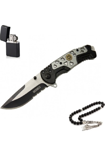 Columbia Lanmark Marka 21 cm Çakı Metal Çakmak ve Tesbih ile Columbia Lanmark Marka 21 cm Çakı Metal Çakmak ve Tesbih ile