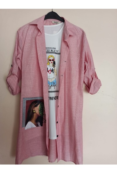 WS CORVUS Kadın Gömlek T-Shirt Ikili Takım WS CORVUS Kadın Gömlek T-Shirt Ikili Takım