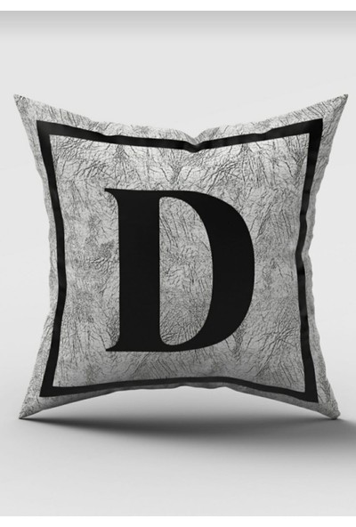 Kurt Tekstil D Harfli Kırlent -Yastık Kılıfı