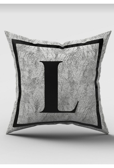 Kurt Tekstil L Harfli Kırlent - Yastık Kılıfı