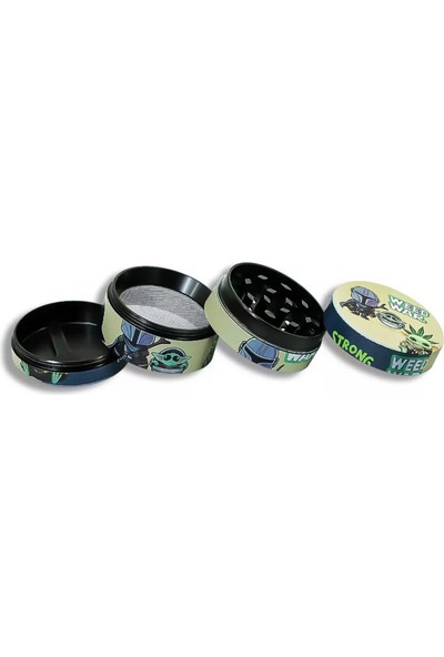 TwoxPlus 4 Katmanlı 40MM Metal Grınder / Tütün ve Baharat Öğütücü - Star Wars TwoxPlus 4 Katmanlı 40MM Metal Grınder / Tütün ve Baharat Öğütücü - Star Wars
