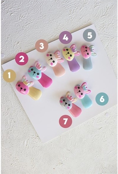 Bebeğine Tavşan Motifli Klips Toka