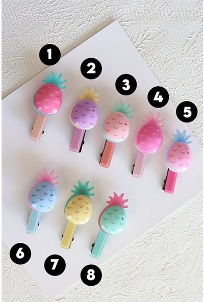 Bebeğine Ananas Motifli Klips Toka Bebeğine Ananas Motifli Klips Toka