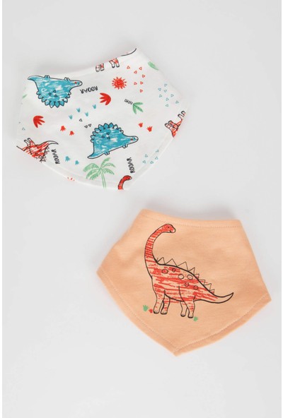 DeFacto Erkek Bebek Desenli Yeni Doğan Pamuklu 2'li Mama Önlüğü X8762A222SM DeFacto Erkek Bebek Desenli Yeni Doğan Pamuklu 2'li Mama Önlüğü X8762A222SM