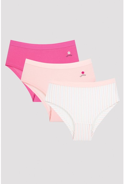 Penti Çok Renkli Kız Çocuk Groovy 3lü Hipster Külot