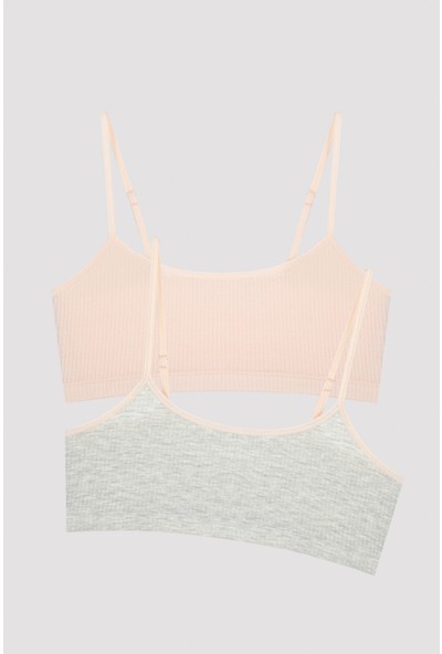 Penti Kız Çocuk Pinky 2li Crop Üst