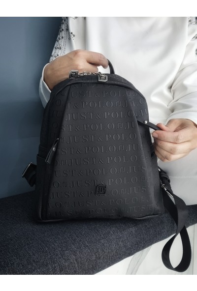 Just Polo Kadın Siyan 9 Bölmeli Orta Boy Sırt Çantası