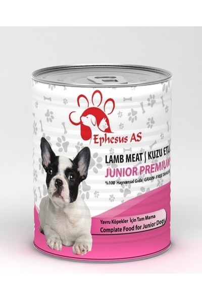 Ephesus Yavru Tahılsız Kuzu Etli Köpek Konserve Mama 415GR x 24 Adet Ephesus Yavru Tahılsız Kuzu Etli Köpek Konserve Mama 415GR x 24 Adet
