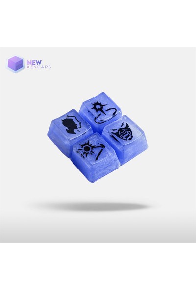 New Keycaps Valorant Yoru Tuşları Q-E-X-C Mekanik Klavye Tuşu Artisan Keycaps New Keycaps Valorant Yoru Tuşları Q-E-X-C Mekanik Klavye Tuşu Artisan Keycaps