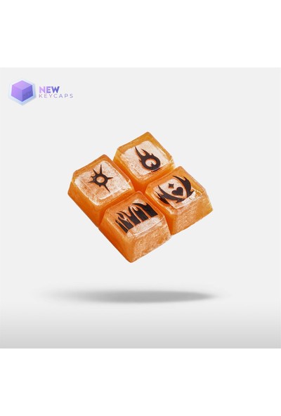 New Keycaps Valorant Phoenix Tuşları Q-E-X-C Mekanik Klavye Tuşu Artisan Keycaps New Keycaps Valorant Phoenix Tuşları Q-E-X-C Mekanik Klavye Tuşu Artisan Keycaps