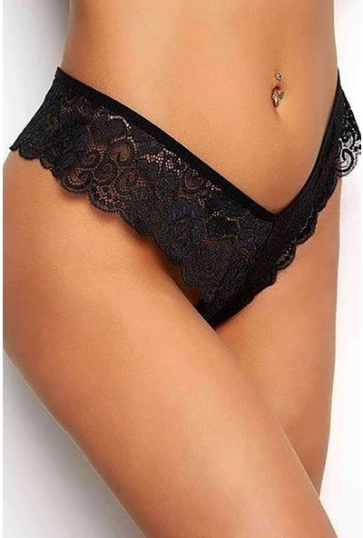 Julude Siyah Anastasıa Kadın Dantelli Tanga Julude Siyah Anastasıa Kadın Dantelli Tanga