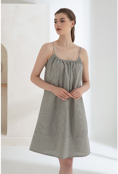 Coastal Pamuk Kadın Gecelık Xl Indigo