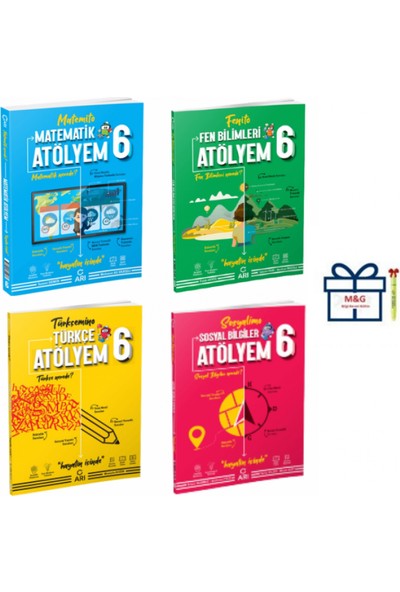 Arı Yayıncılık 6. Sınıf Atölyem Serisi Set (Türkçe,matematik,fen Bilimleri,sosyal) Arı Yayıncılık 6. Sınıf Atölyem Serisi Set (Türkçe,matematik,fen Bilimleri,sosyal)