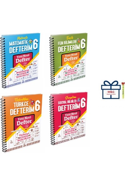 Arı Yayıncılık 6. Sınıf Defterim Serisi Set (Türkçe,matematik,fen,sosyal) Arı Yayıncılık 6. Sınıf Defterim Serisi Set (Türkçe,matematik,fen,sosyal)