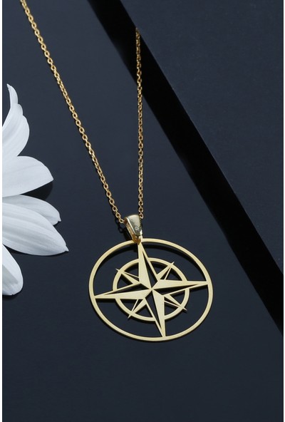 Gökdeniz 925 Pusula Gümüş Kolye Gökdeniz 925 Pusula Gümüş Kolye