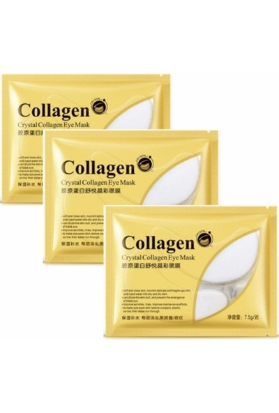 Bioaqua Besleyici Kristal Kolajen 3'lü Göz Maskeleri 7,5 gr x 3 Bioaqua Besleyici Kristal Kolajen 3'lü Göz Maskeleri 7,5 gr x 3