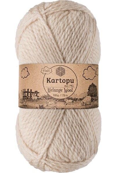 Melange Wool Yünlü El Örgü Ipi