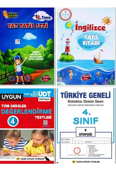 Çankaya Yayın Dağıtım 4. Sınıf Yaz Tatil Seti (Tatil Kitabı + Ingilizce Tatil Kitabı + Kurumsal Deneme Sınavı) Çankaya Yayın Dağıtım 4. Sınıf Yaz Tatil Seti (Tatil Kitabı + Ingilizce Tatil Kitabı + Kurumsal Deneme Sınavı)