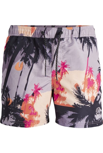 Jack & Jones Palmiye Desenli Deniz Sortu