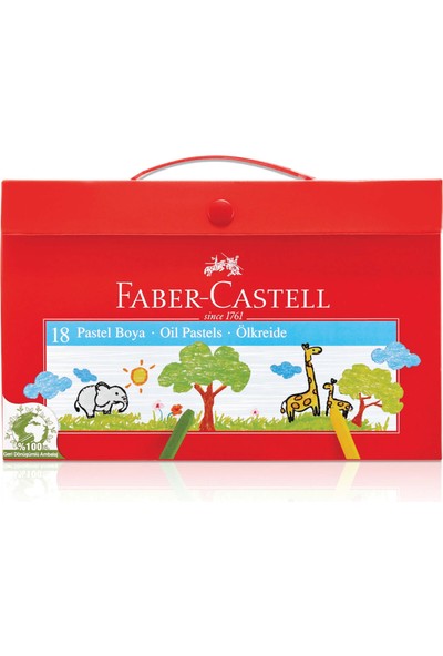 Faber-Castell Karton Çantalı Pastel Boya 18'li Faber-Castell Karton Çantalı Pastel Boya 18'li