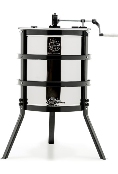 Benka 4 Çerçeveli Bal Süzme Makinesi Manuel Krom Kaplama Sepet