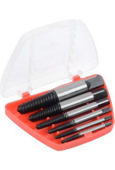 Özgün Ticaret Ters Kılavuz Seti 6 Parça Kırılmış Vida Civata Sökme Orjinal Ürün Özgün Ticaret Ters Kılavuz Seti 6 Parça Kırılmış Vida Civata Sökme Orjinal Ürün