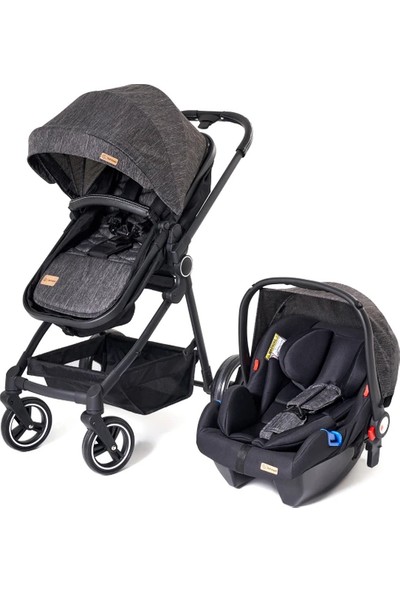 Fred Mayer City Seyahat Sistem Bebek Arabası 3in 1 Black Melange Fred Mayer City Seyahat Sistem Bebek Arabası 3in 1 Black Melange