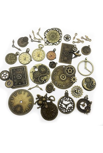 30 Adet Antik Bronz Mix Iskelet Steampunk Saat Yüz Izle Dişli Dişli Tekerlek Kolye Charms Takı Yapımı Dıy 30 Adet Antik Bronz Mix Iskelet Steampunk Saat Yüz Izle Dişli Dişli Tekerlek Kolye Charms Takı Yapımı Dıy