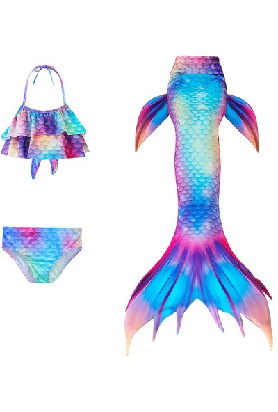 Love Home Kız Çocuk Deniz Kızı Kuyruk Detaylı Mayo - Çok Renkli (Yurt Dışından) Love Home Kız Çocuk Deniz Kızı Kuyruk Detaylı Mayo - Çok Renkli (Yurt Dışından)