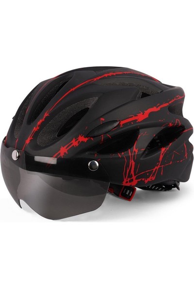 Hausen Yetişkin Bisiklet Kaskı - Siyah - Kırmızı (Yurt Dışından)