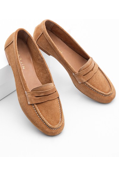Marjin Kadın Deri Loafer Günlük Ayakkabı Rosme