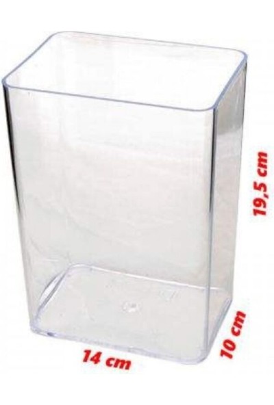 Canlipetshop Dikdörtgen Uzun Fanus Mika Canlipetshop Dikdörtgen Uzun Fanus Mika