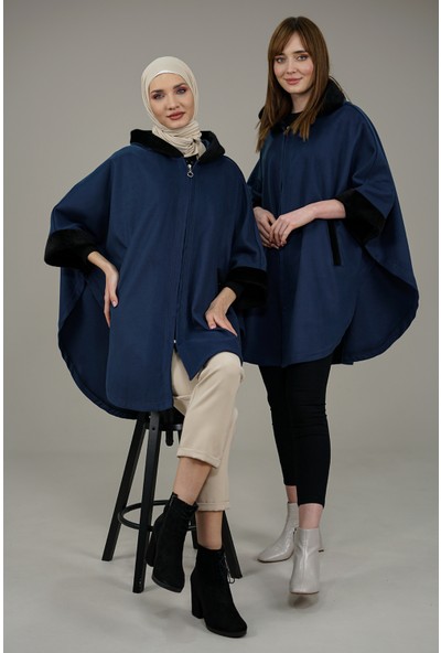 Markosin Kadın Fermuarlı Panço M2002 Markosin Kadın Fermuarlı Panço M2002